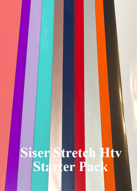 Siser Stretch Htv Starter Pack, one of every 12 colours – stickitvinyl